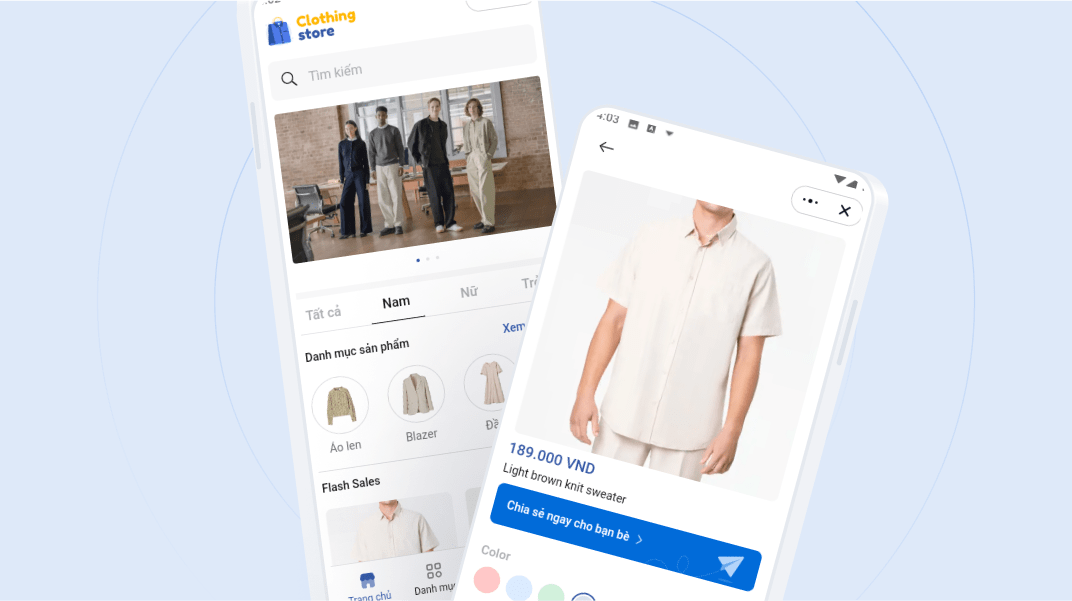 Zalo Mini App UI Templates